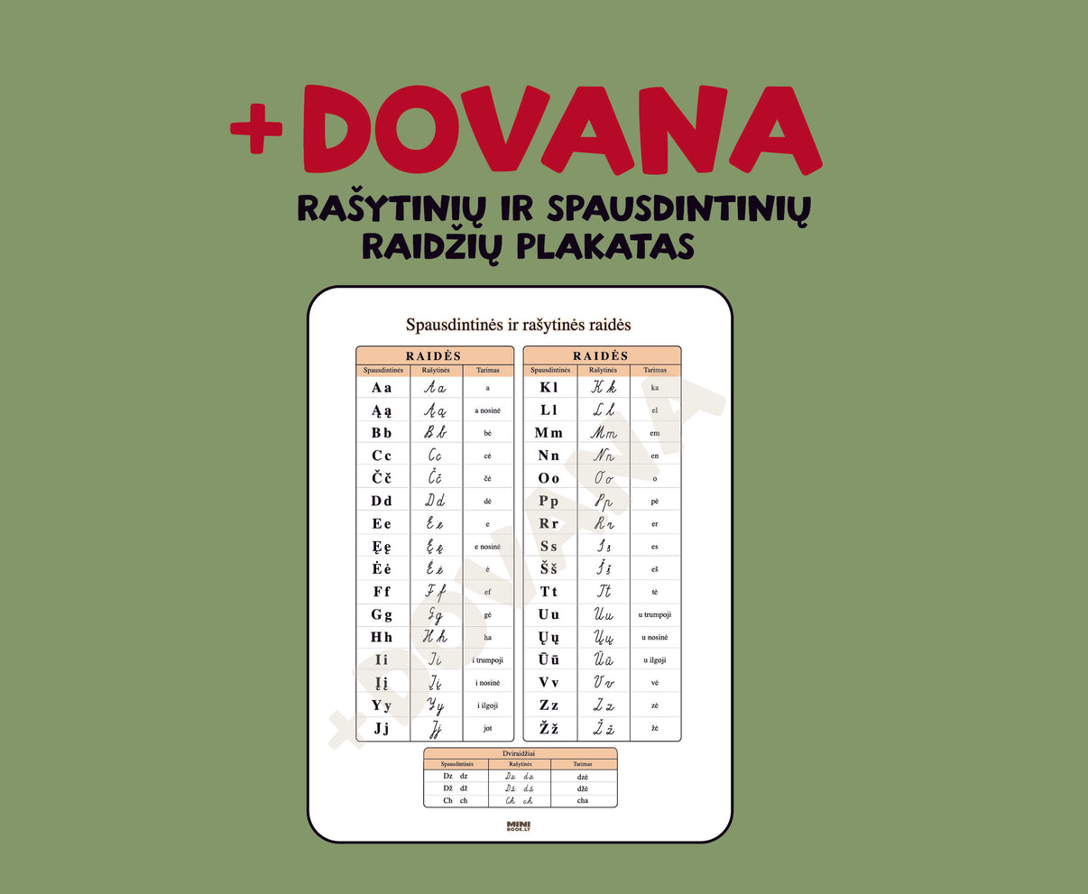 Užduočių rinkinys „Mokausi rašyti rašytines raides“ (PDF failas ...